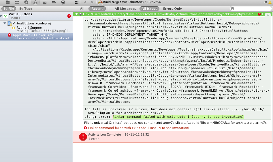 Error Linker Command Failed With Exit Code 1 Use V To See Inv