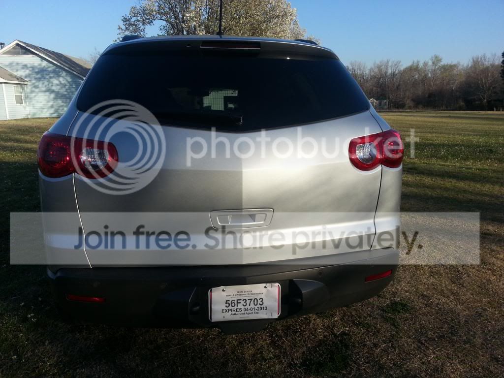 PICS INSIDE ~ How to debadge a 2012 traverse ~ debadged rear end ...